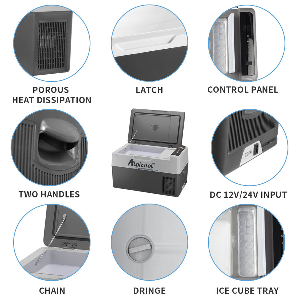 Alpicool G22 Portable Car Fridge With Ice Tray – Alpicool UK Store